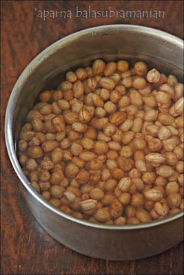 Verkadalai/ Kadalakkai Chundal (Sundal ) - Spicy Groundnuts/ Peanuts ...
