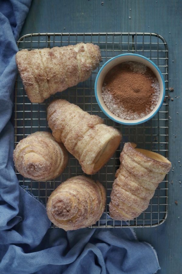 Kürtőskalács or Chimney Cakes - My Diverse Kitchen - A Vegetarian Blog